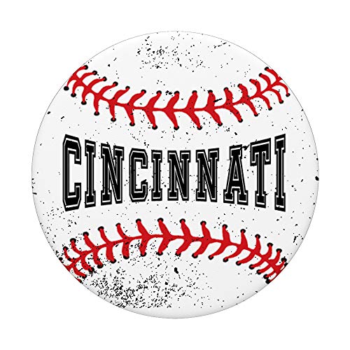 Baseball Ball Graphics Sports - Cincinnati PopSockets PopGrip: Swappable Grip for Phones & Tablets