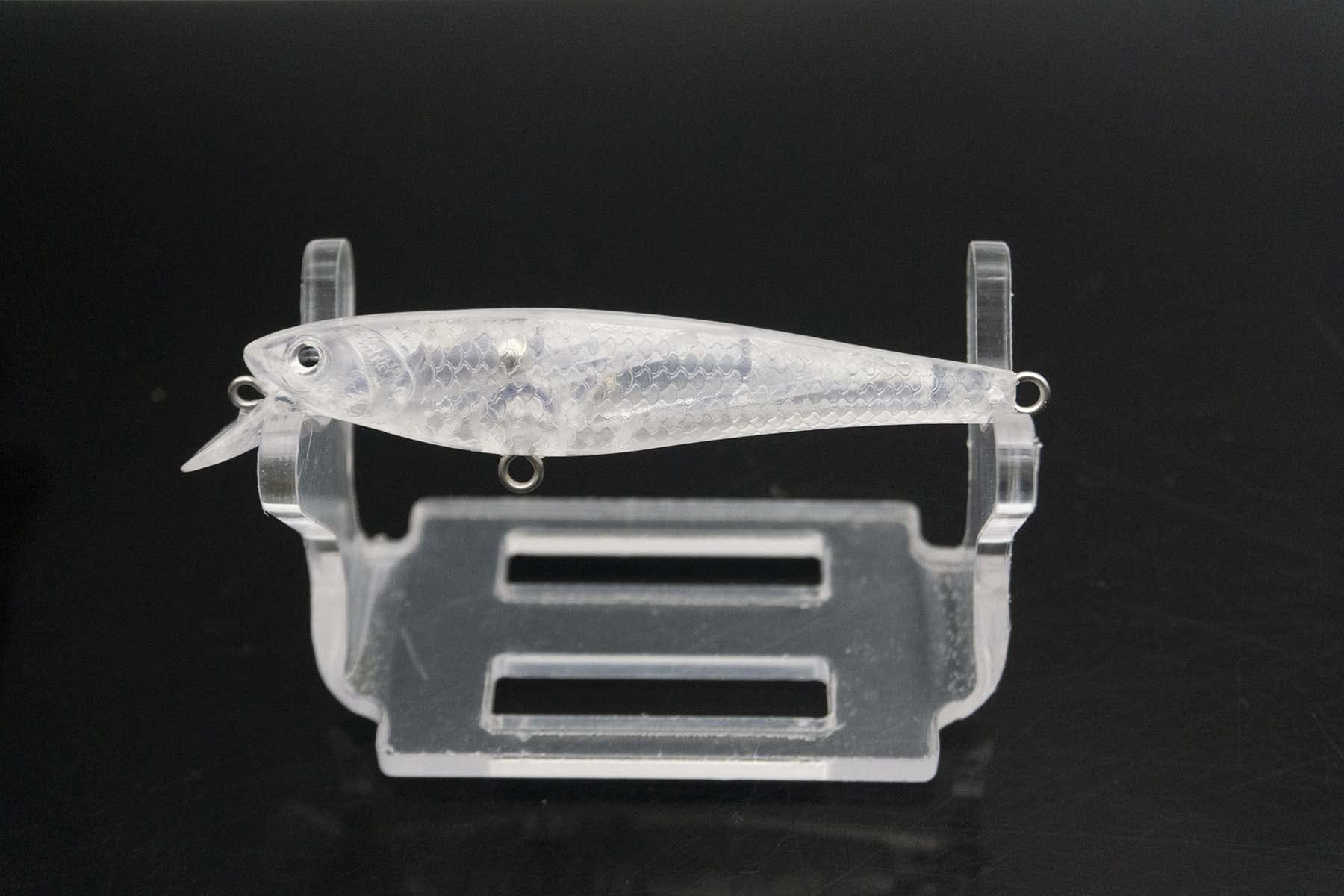 10PCS Unpainted Lure Blanks 3.26g 6.8cm with Free 3mm Special Eye Crankbait Simulation Blank Body Clear Hard Baits Trout Salmon Minnow Lure Popper Lures Topwater Freshwater LQN25