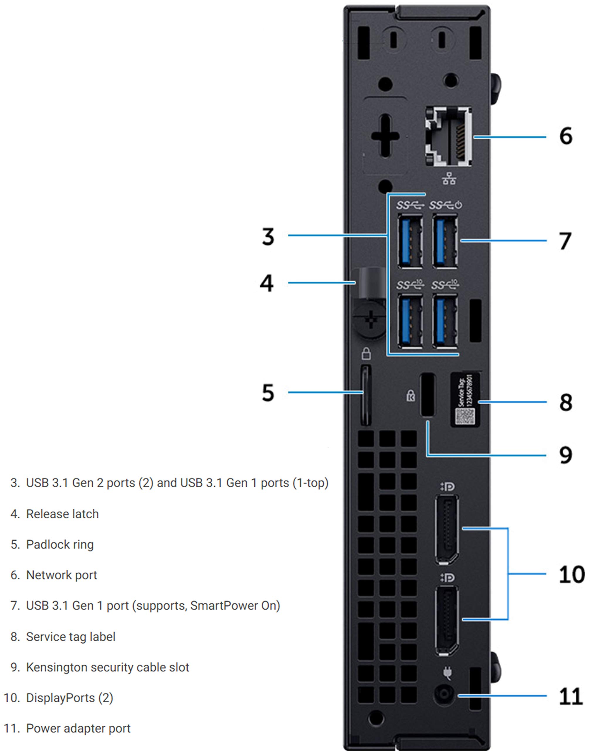 Dell OptiPlex 3040 Micro Desktop Computer, Intel Core i5-6500 Upto 3.2GHz 8GB RAM, 256GB SSD, AC Wi-Fi, Bluetooth, DisplayPort, HDMI - Windows 10 Pro (Renewed)