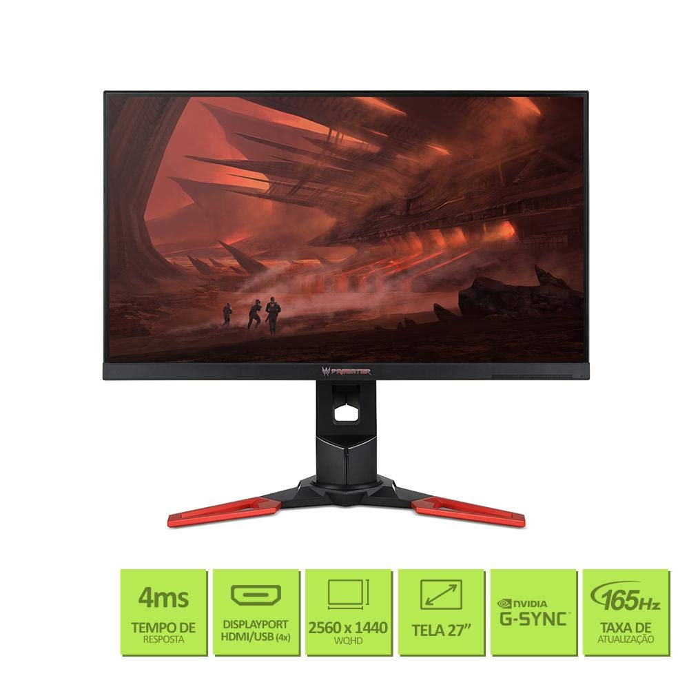Acer Predator XB271HU bmiprz 27" WQHD (2560x1440) NVIDIA G-SYNC IPS Display, (Display Port & HDMI Port, 144Hz)