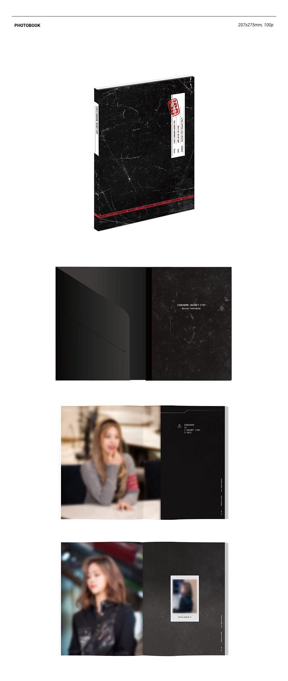 JYP Ent. [DVD] ITZY - Codename : Secret ITZY Behind DVD PHOTOBOOK Package+Extra Photocards Set (KTMCD0882)