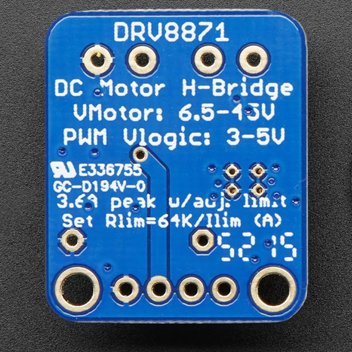 Adafruit DRV8871 DC Motor Driver Breakout Board - 3.6A Max