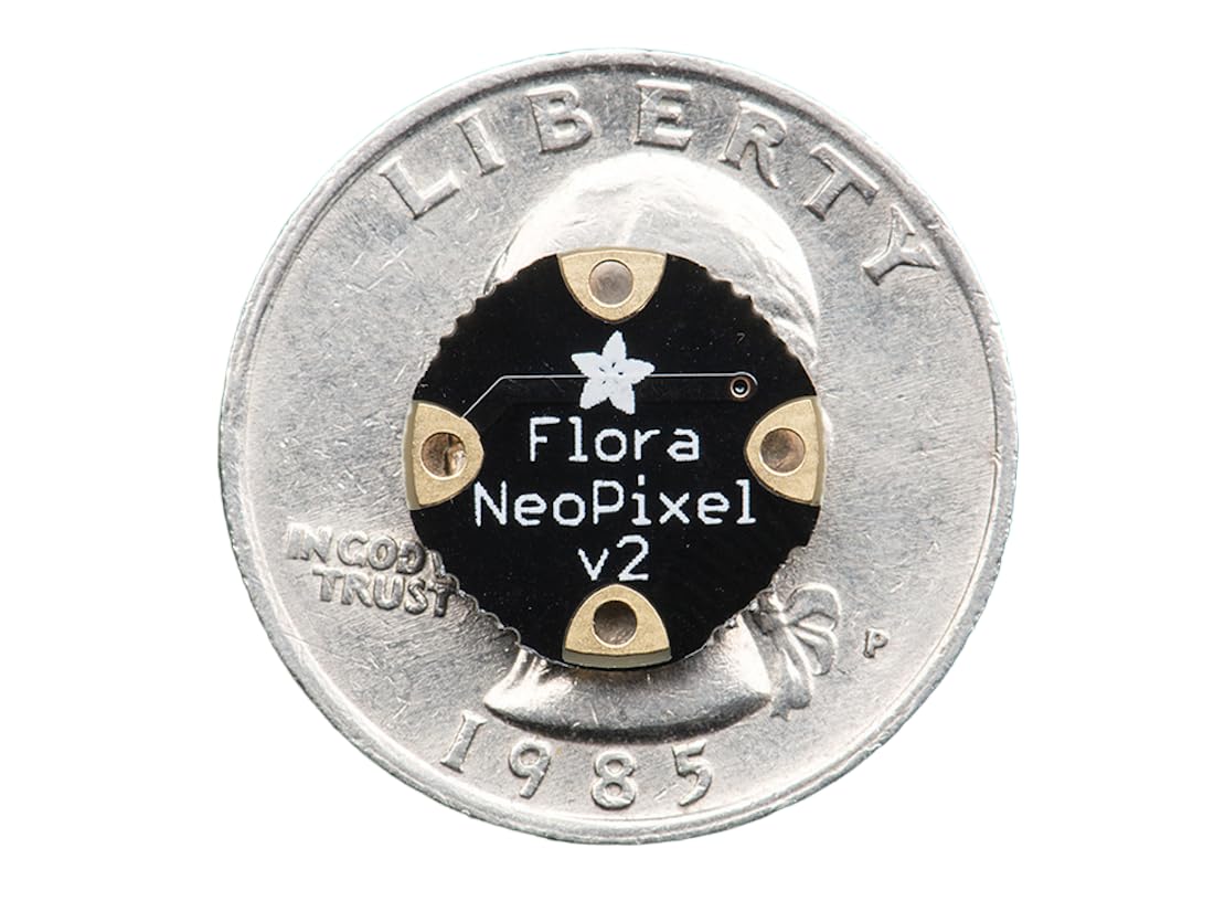 Adafruit Flora RGB Smart NeoPixel Version 2 - Pack of 4 [ADA1260]