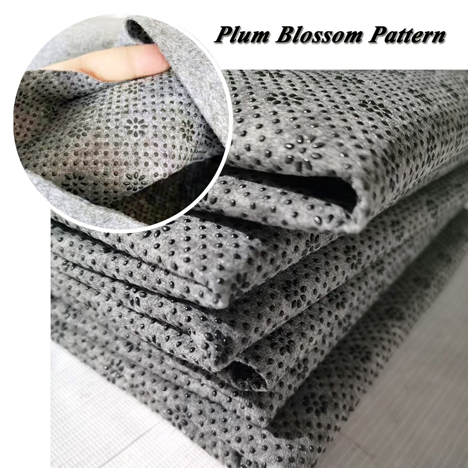 157 x 70 inch Large Non Slip Final Rug Backing Fabric Vinyl Primary Tufting Backing Cloth for Carpets Tufting Supplies Rug Making Cushion Pad Punch Needle Grippy Backing Fabric