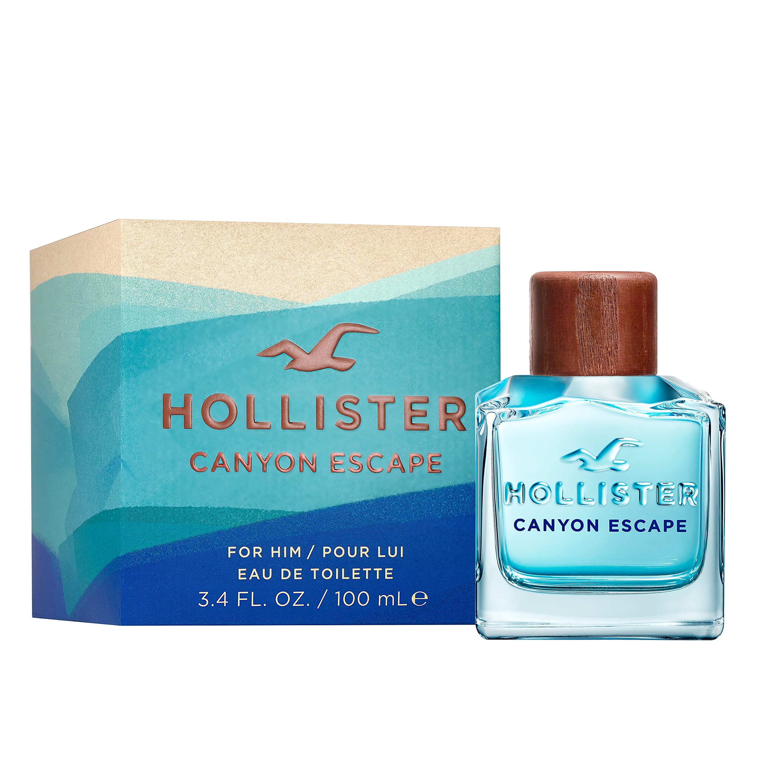 Hollister Canyon Escape Men EDT Spray 3.4 oz