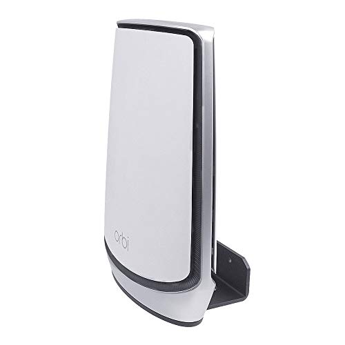 BECEMURU Metal Wall Mount Holder Compatible with Orbi Whole Home Tri-Band Mesh WiFi 6 System(RBK 852/RBK 750/RBK 751/RBK 752),Wall Mounted Bracket Hanger Stand for Orbi WiFi 6 (1 Pack)