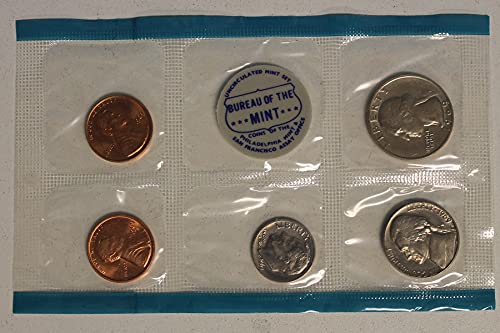 1969 United States Mint Uncirculated Coin Set in Original Government Packaging