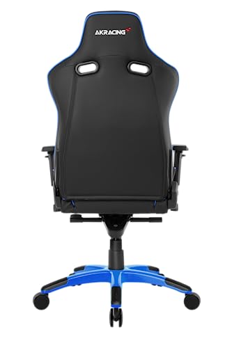 AKRacing Masters Series Pro Luxury XL Gaming Chair with High Backrest, Recliner, Swivel, Tilt, 4D Armrests, Rocker & Seat Height Adjustment Mechanisms, 5/10 Warranty,Blue - AK-PRO-BL