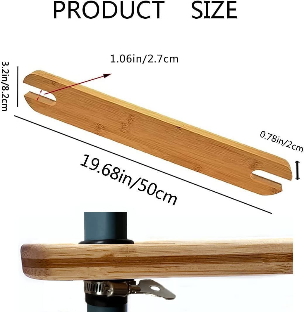 TLBB High Chair Footrest, Adjustable Height Natural Bamboo Baby Highchairs Pedal, Suitable for IKEA Antilop High Chair Footstool