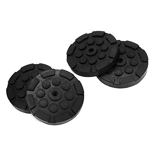 Car Auto Jacking Lift Pads, 4 Pcs Car Round Rubber Arm Pads Auto Jacking Lift Pads Weightlifter Accessories