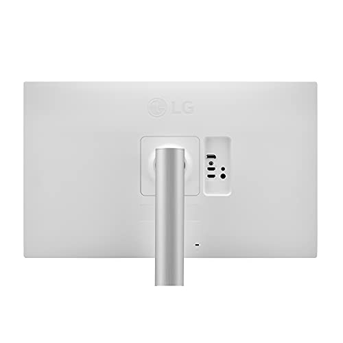 LG 27UP650-W Monitor 27β UHD (3840 x 2160) IPS Display, VESA DisplayHDR 400, DCI-P3 95% Color Gamut, 3-Side Virtually Borderless Display, Height/Pivot/Tilt Adjustable Stand β Silver