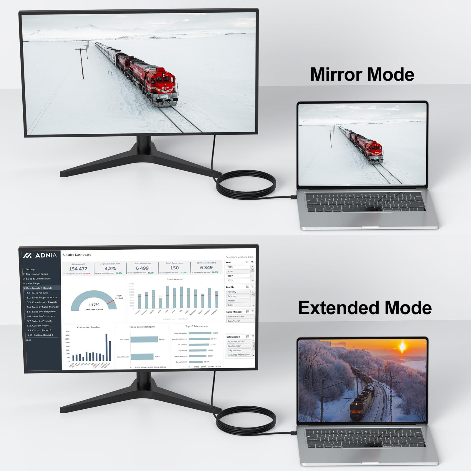 UVOOI Active Mini DisplayPort to HDMI Cable 10 Feet, Mini DP to HDMI Cord Supporting Eyefinity Technology & 4K@60Hz, 1440P@144Hz Resolution