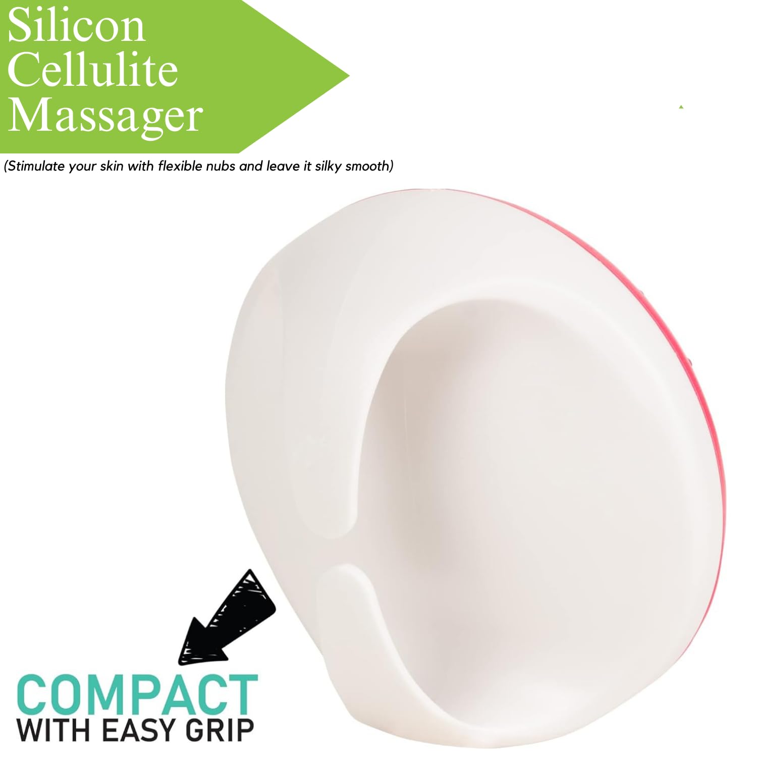 Andlane Anti Cellulite Massager – Cellulite Remover Brush Mitt and Roller - Body Shower Scrubber Exfoliator - Use with Cream & Oils