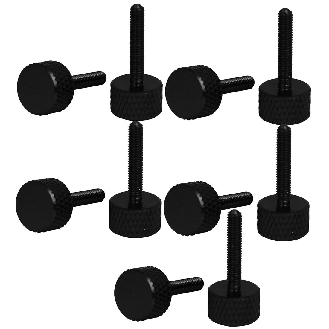 Aexit Computer PC Cleaning & Repair Graphics Card Knurled Head Thumb Screws Black Computer Screws M3x16mm 10pcs