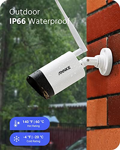 ANNKE WS300 3MP Wireless Camera System, 8 Channel 5MP Wireless NVR with 4Pcs 3MP Weatherproof IP Cameras, Compatible with Alexa, 100ft Night Vision, Smart Motion Alerts, 1TB HDD Included