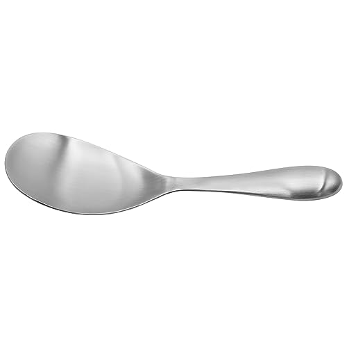 2 pack Stainless Steel Rice Spoons, 8 Inch Rice Spoon, Home Kitchen Thickened Rice Spoon, Rice Paddle Set, Heat Resistant Serving Spoon, Cooking Spoon for Kitchen
