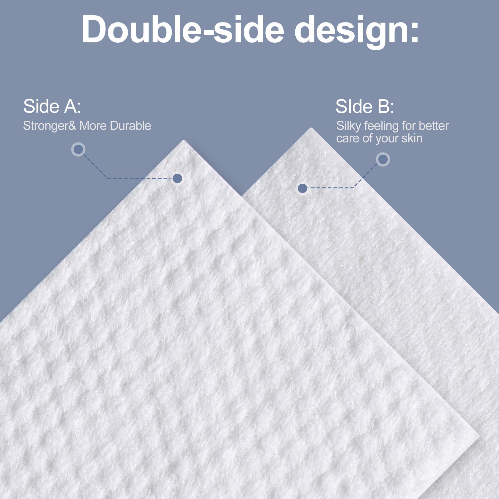 Disposable Face Towel Facial Tissue Soft Cotton Facial Cleansing Cloths Towelettes Dry for Cleaning Office Travel Makeup Remove