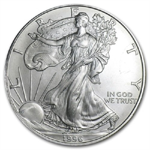 1996-1 oz American Silver Eagle .999 Fine Silver with our Certificate of Authenticity Dollar Uncirculated US Mint