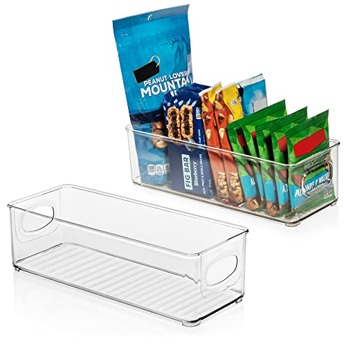 ClearSpace Plastic Pantry Organization and Food Storage Bin β Great Kitchen Organization and Kitchen Storage β Fridge Organizer Bins, Pantry Storage β 2 Pack