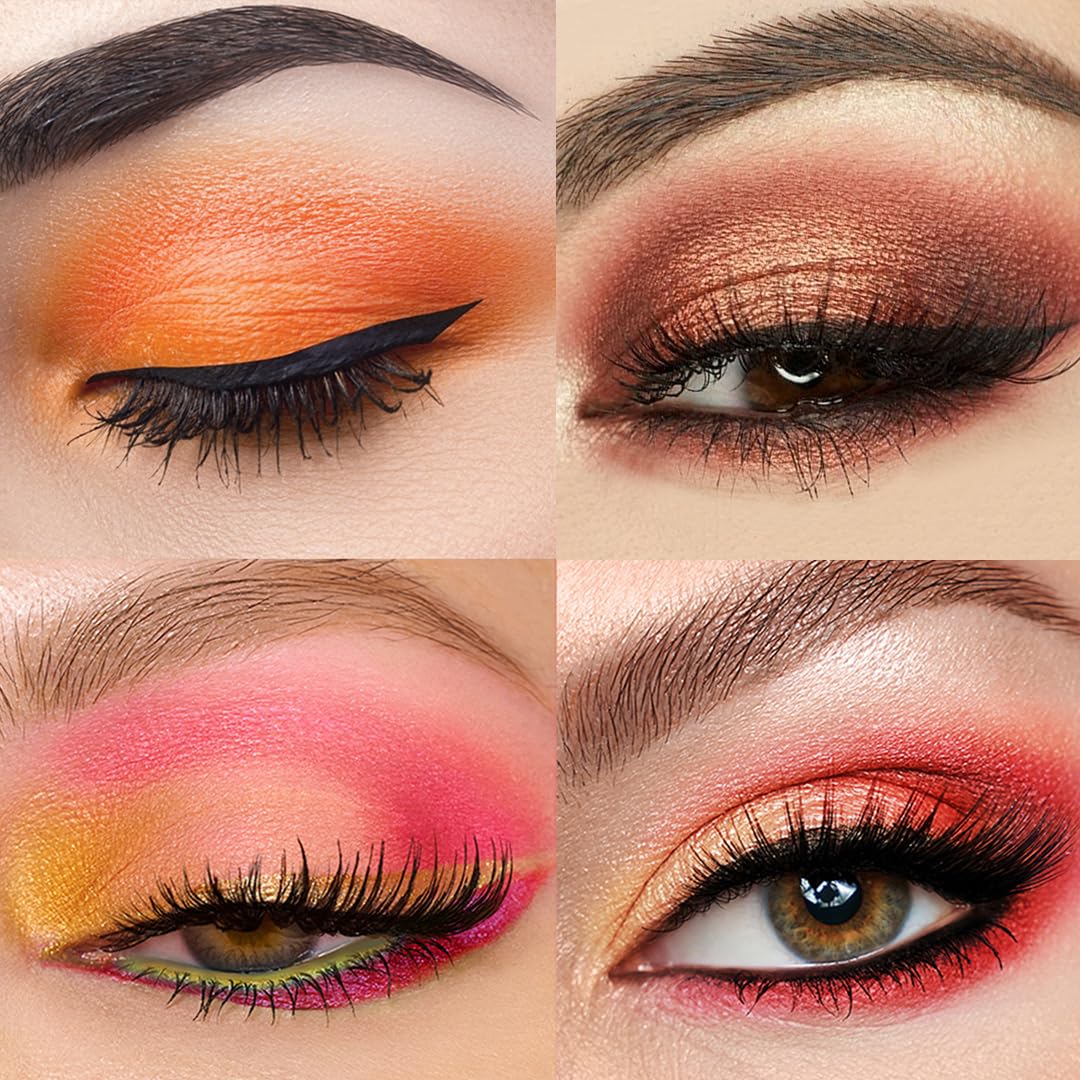 Tintark Peach Please 18 Colour Eyeshadow Palette for Beauty - Eyeshadow Cosmetics with Matte Metallic Sparkle Shimmer Pink & Highlighter Eye Makeup for Girls & Powder Eye Shadow Pallet