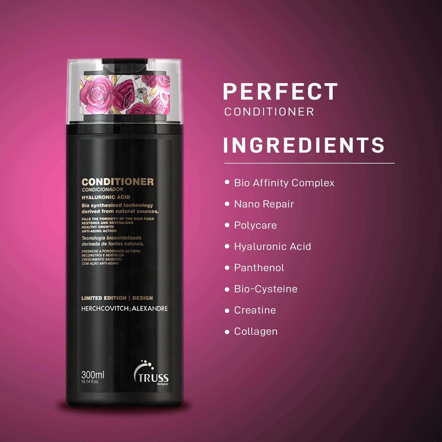 Truss Perfect Shampoo and Conditioner Set Bundle with Hair Mask and Ultra Concentrated Booster