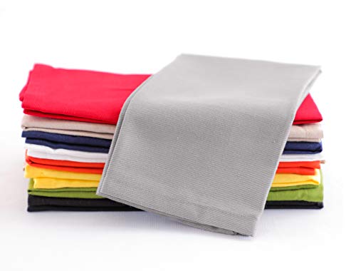 AMOUR INFINI Cotton Napkins | 12 Pack | 18 x 18 Inch | 100% Ring Spun Premium Cotton | Perfect for Restaurants, Events and Dinner Napkins | Highly Absorbent Cloth Napkins | Yellow