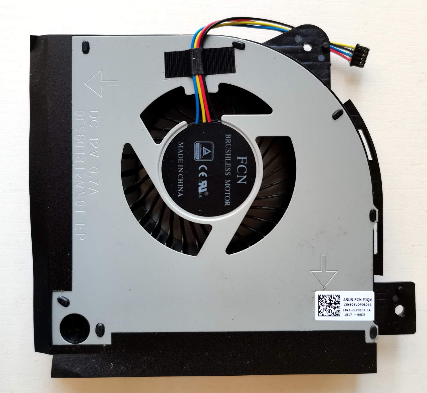 EJTONG New for ASUS G703I G703GS GL703GI Laptop CPU GPU Cooling Fan 12V DFS601812MN0T DFS201312740T