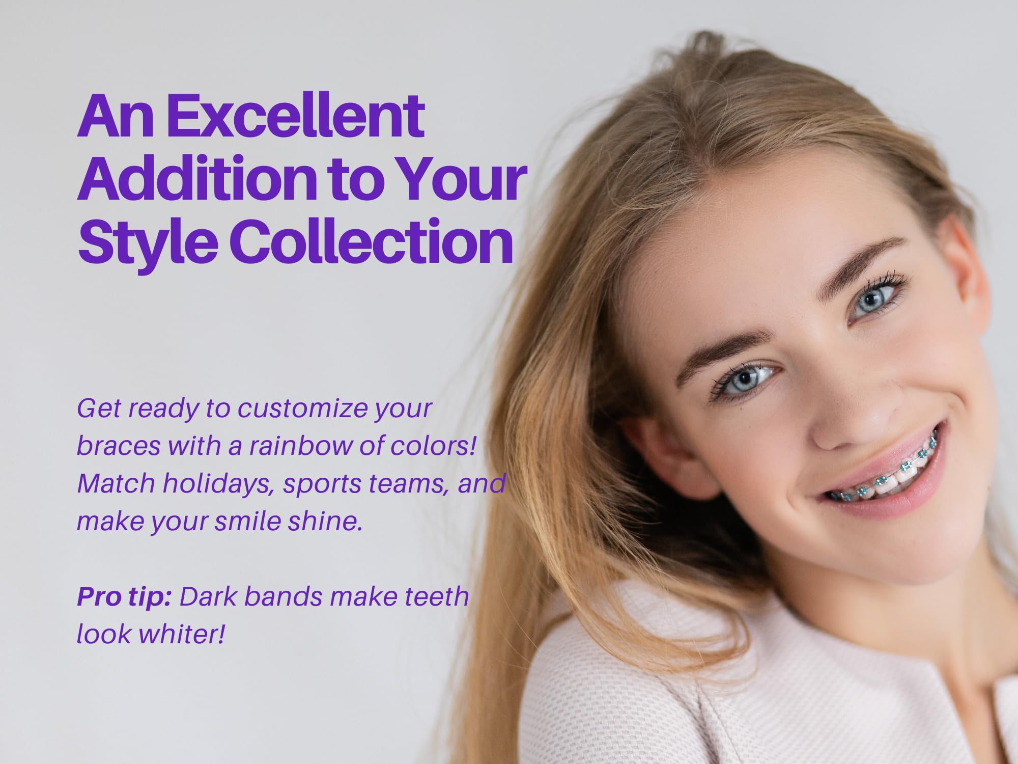 Dental Braces Color Changing Kit, Orthodontic Ties Changing kit, Change The Color of Your Braces Yourself in Minutes Ligas para Brackets Ortodoncia