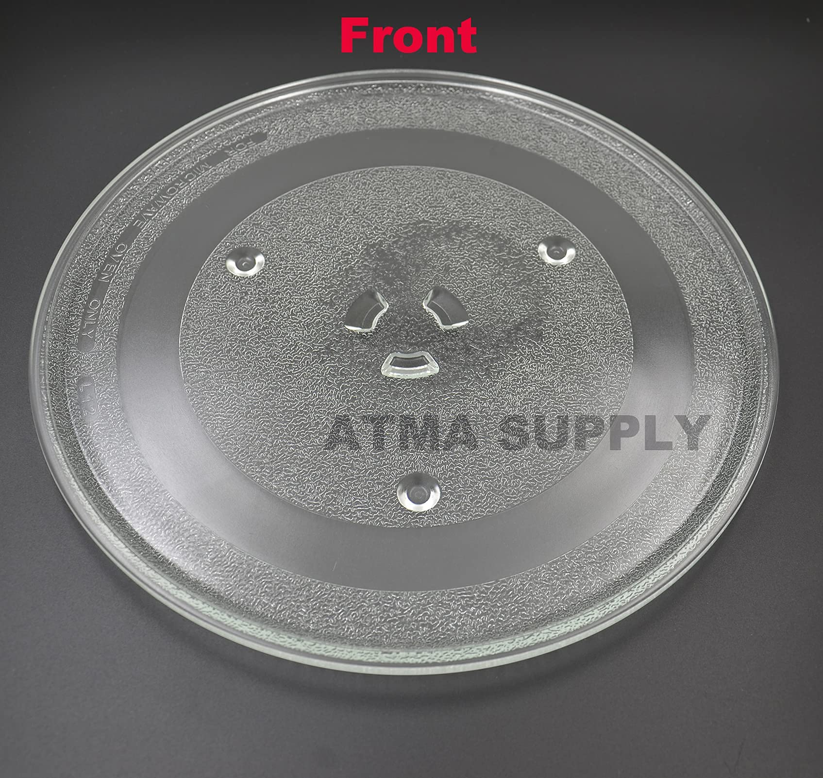 11.25" Microwave Glass Plate WB49X10097 Compatible with GE Samsung Hotpoint Glass Turntable Tray Replaces DE63-00536A