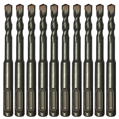 10PC 1/4" X4" Drill Bit Set SDS Plus Rotary Hammer Concrete Masonry Carbide Tip
