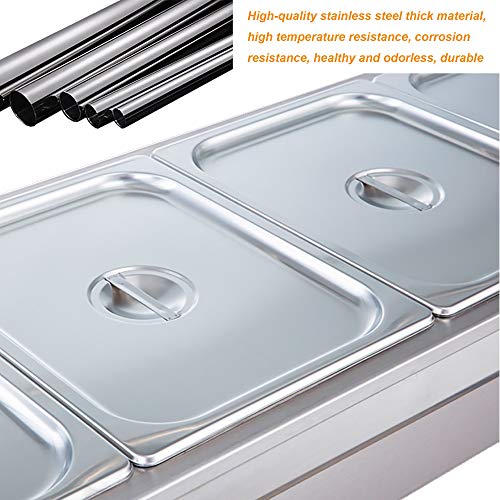2000W Commercial Buffet Electric Food Warmer, Electric Countertop Food Warmer, Perfect for Restaurants, CE/FCC/CCC/PSE