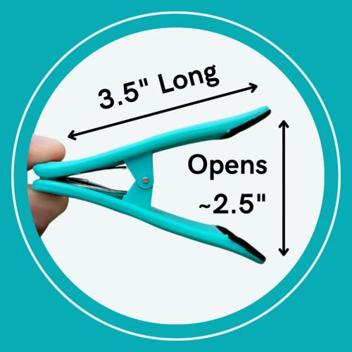 Beach Towel Clips for Pool Chairs, Beach Chairs and Cruise Ship are Vacation Essentials - 3β No Rust Stainless Steel, Premium Durability and Unmatched Quality Keeps Towel From Blowing Away (Turquoise)