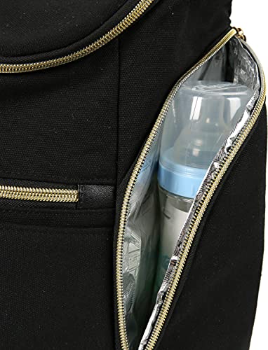 Dabney Lee Unisex Baby Fiona Backpack Diaper Bag, Black