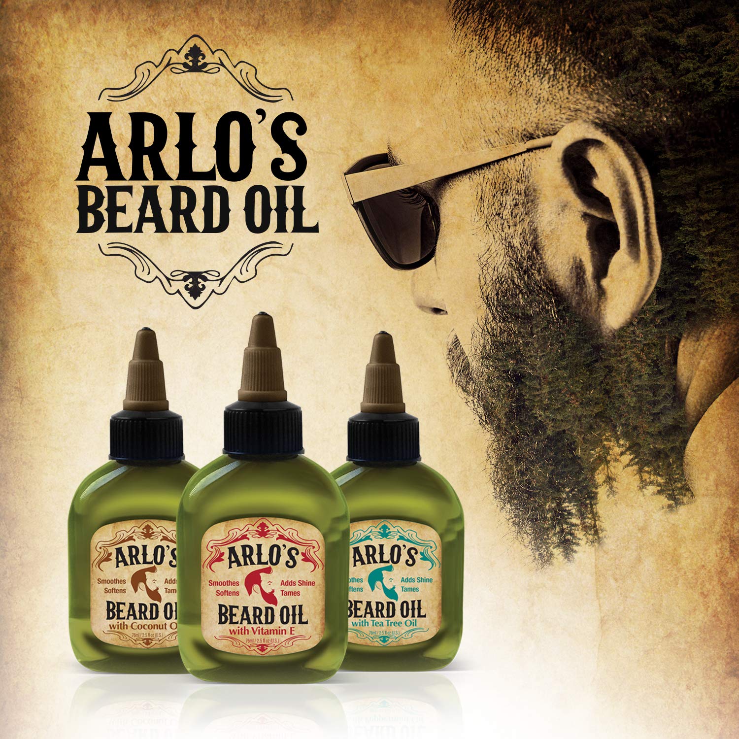 Arlo's Original Beard Oil with Vitamin E 2.5 oz.