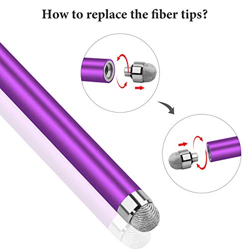 StylusHome Replacement Fiber Tips 6 Pcs for StylusHome 7MM Fiber Stylus Pens Only