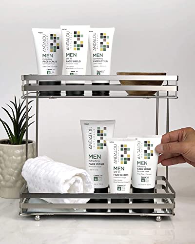 Andalou Naturals Men Refreshing Face Wash with CannaCell, 6 Ounces