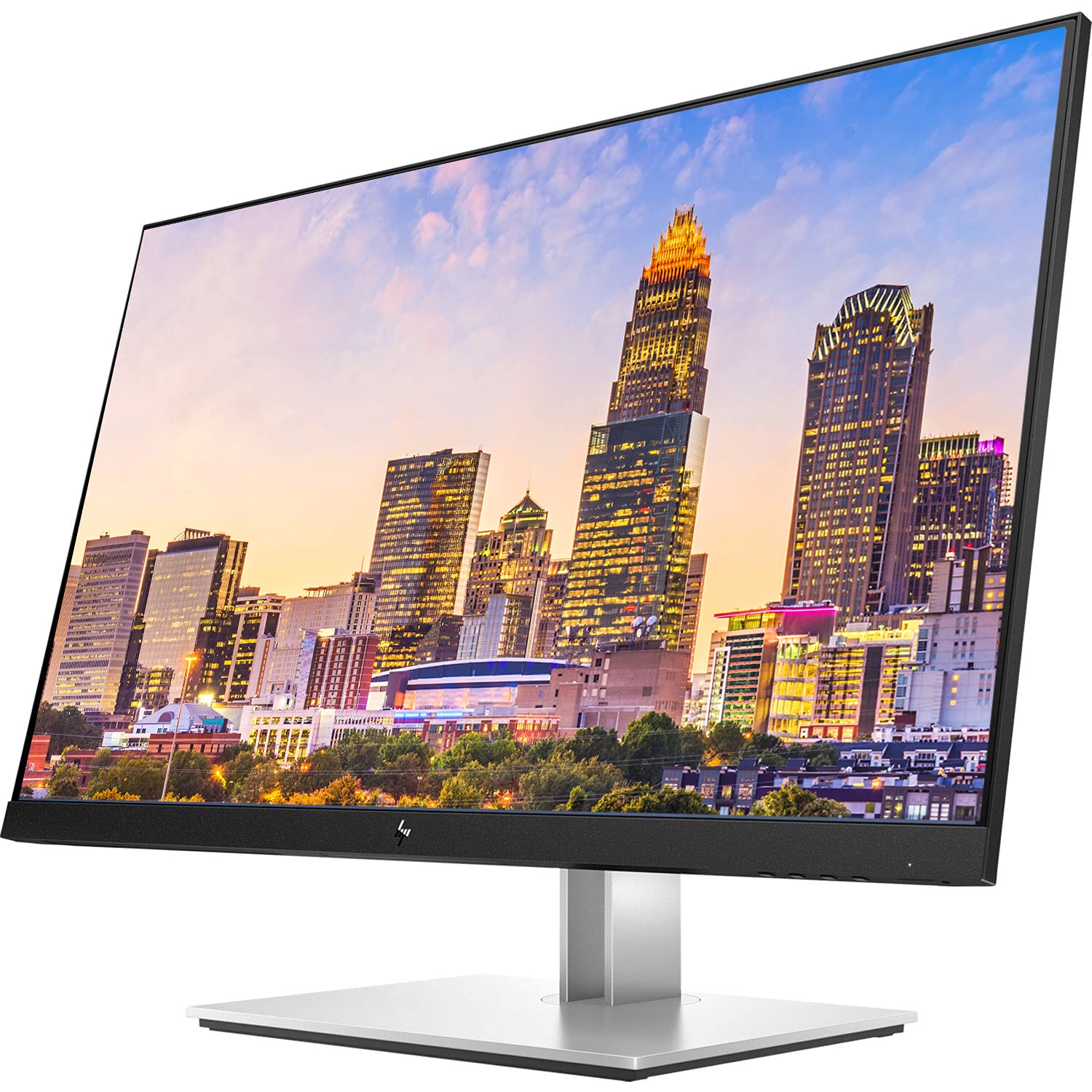 HP EliteDisplay E27 G4 27 Inch IPS LED Backlit Monitor 2-Pack Bundle with FHD 1920 x 1080, Blue Light Filter, HDMI, VGA, DisplayPort