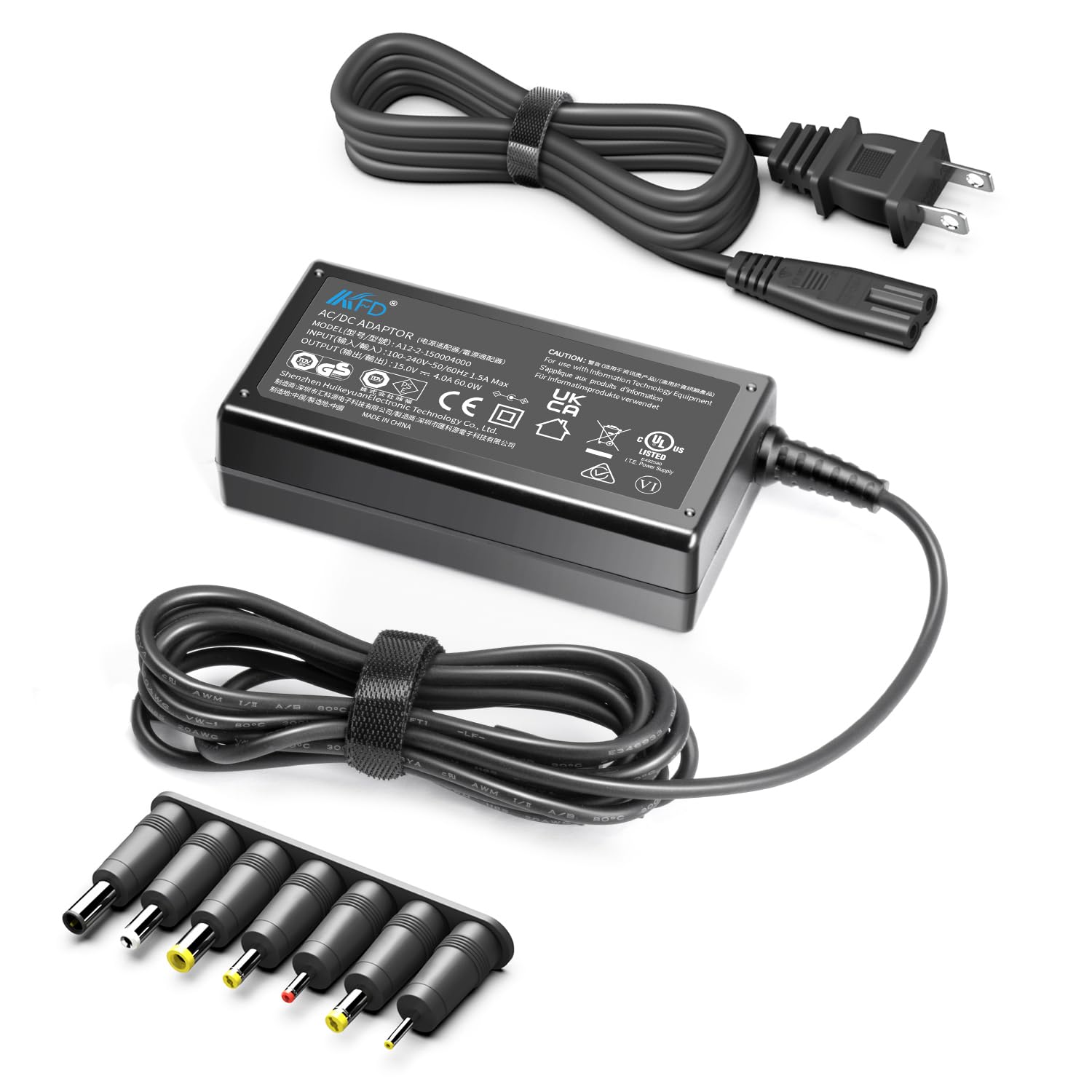 KFD 15V 4A Universal Power Supply for Neewer LUME Cube Right Light Power Cord Anker Soundcore Rave Mini A3390,BeoPlay A2 Sony SRS-XB3 Speaker Native Instruments NI Traktor Kontrol Charger Adapter