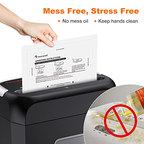 Bonsaii Paper Shredder Lubricant Sheets, 24-Pack (8.4 x 5.9 inch/Piece)