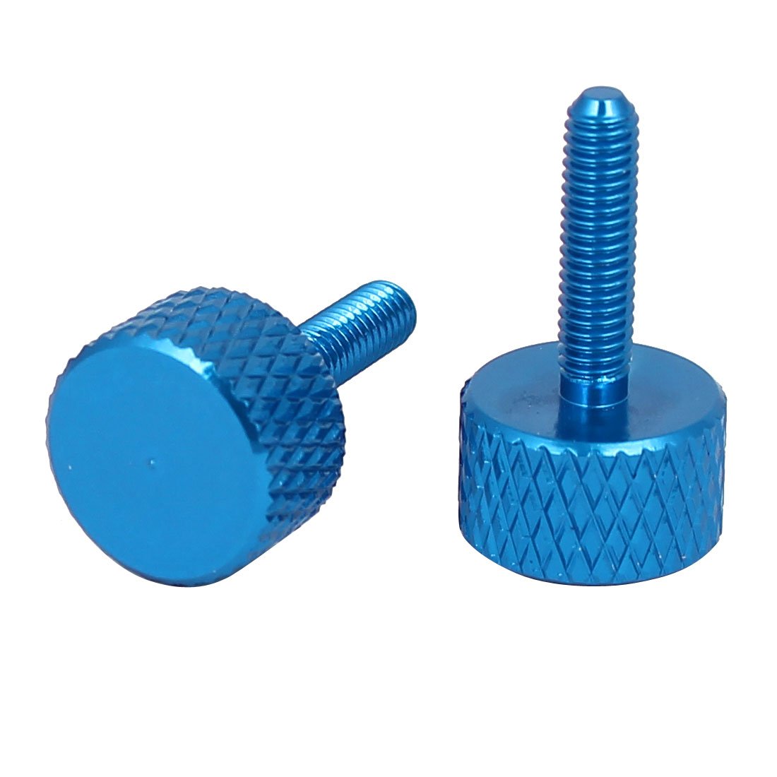 Aexit Computer PC Cleaning & Repair Graphics Card Knurled Head Thumb Screws Sky Blue Computer Screws M3x12mm 4pcs