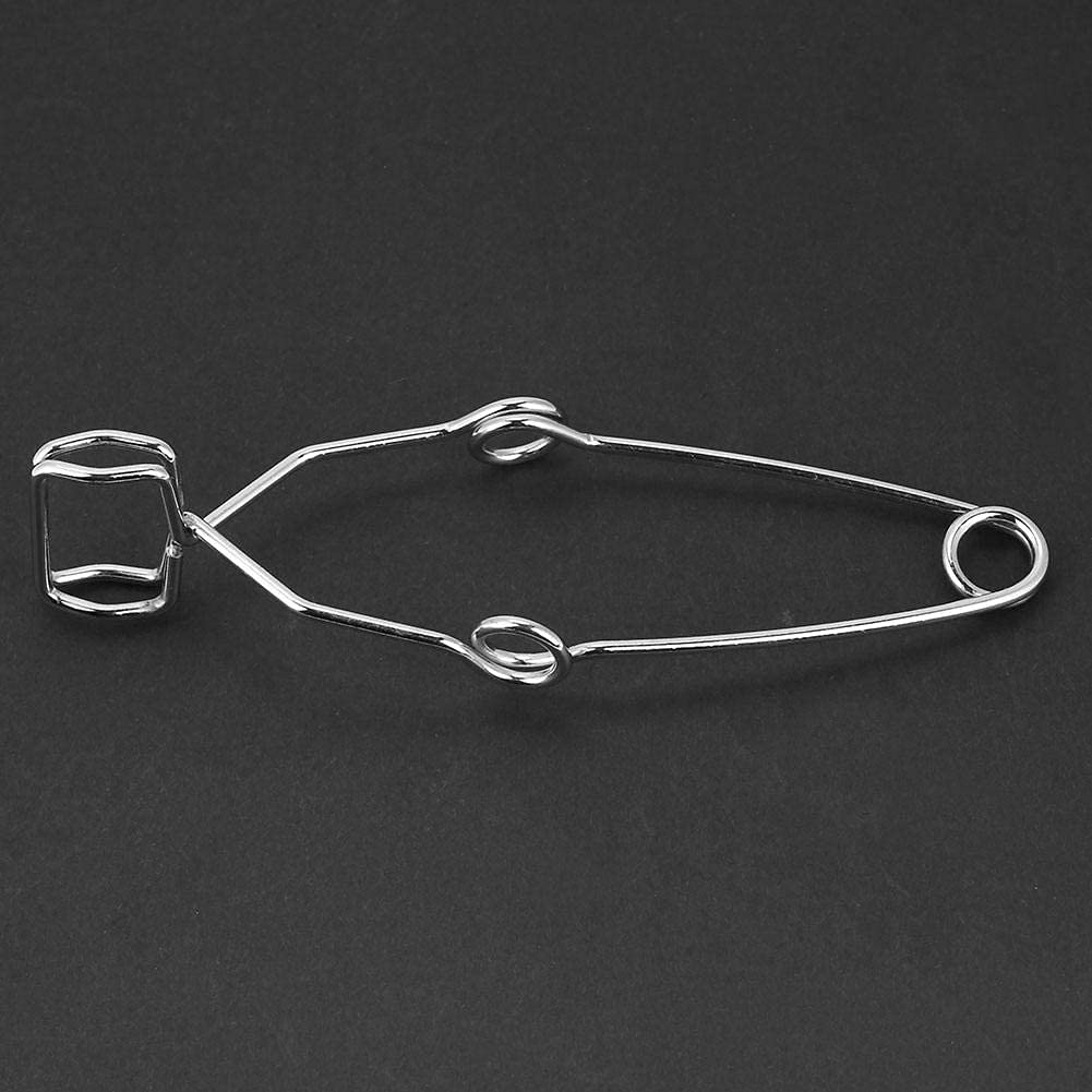 5pcs Spring Steel Test Tube Clip Clamp Labs with Finger Grips Laboratory Experiment Testing Holder Tool,14.5cm / 5.7inch