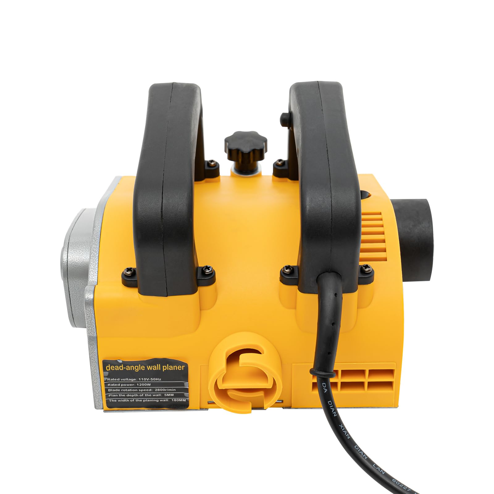 1200W Electric Wall Paint Scraper Machine Handheld Wall Surface Concrete Shovel with Steel Blades, Wall Planer with Dust Vacuum Bag 1-3MM Depth Adjustable for Paint Putty Removal, Wall Repair Tools