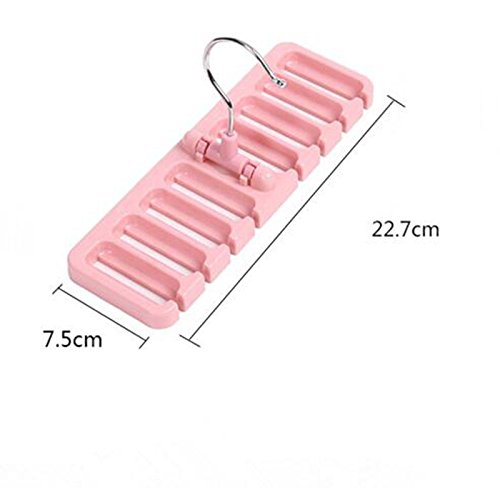 ArMordy(TM) Multifuction Storage Storage Rack Tie Belt Organizer Space Saver Rotating Scarf Ties Hanger Wardrobe Finishing Rack Space Saver[ blue ]