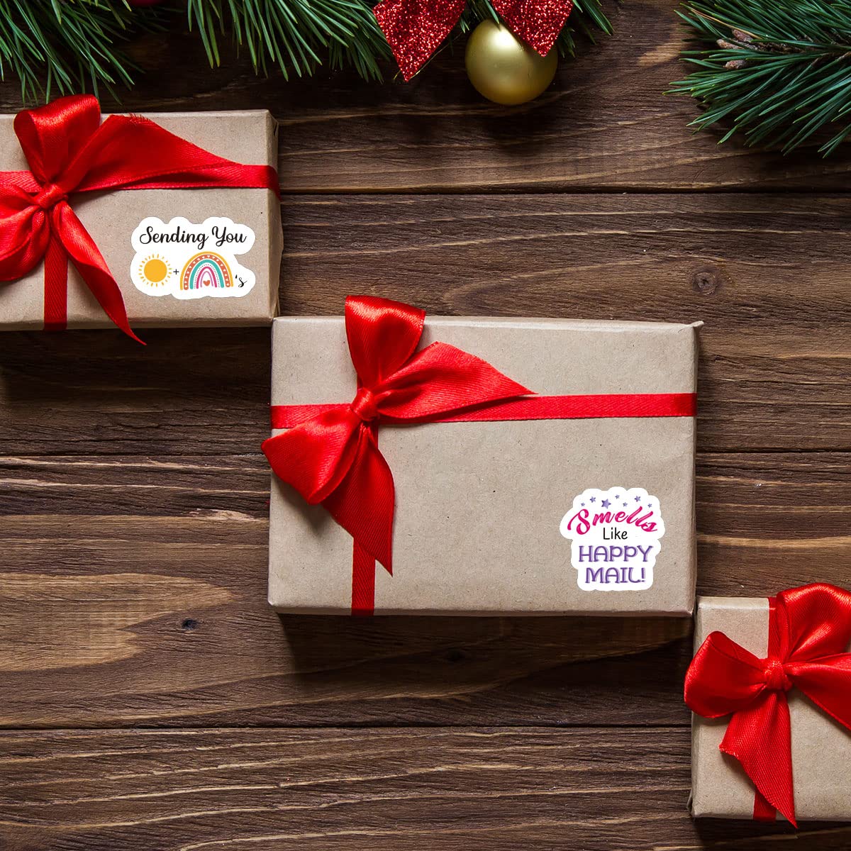 Littlefa Funny Smells Like Happy Mail Stickers,Mail Stickers,Small Business Stickers,Envelopes Seal Stickers,Cute Mail Packaging Stickers 500 PCS