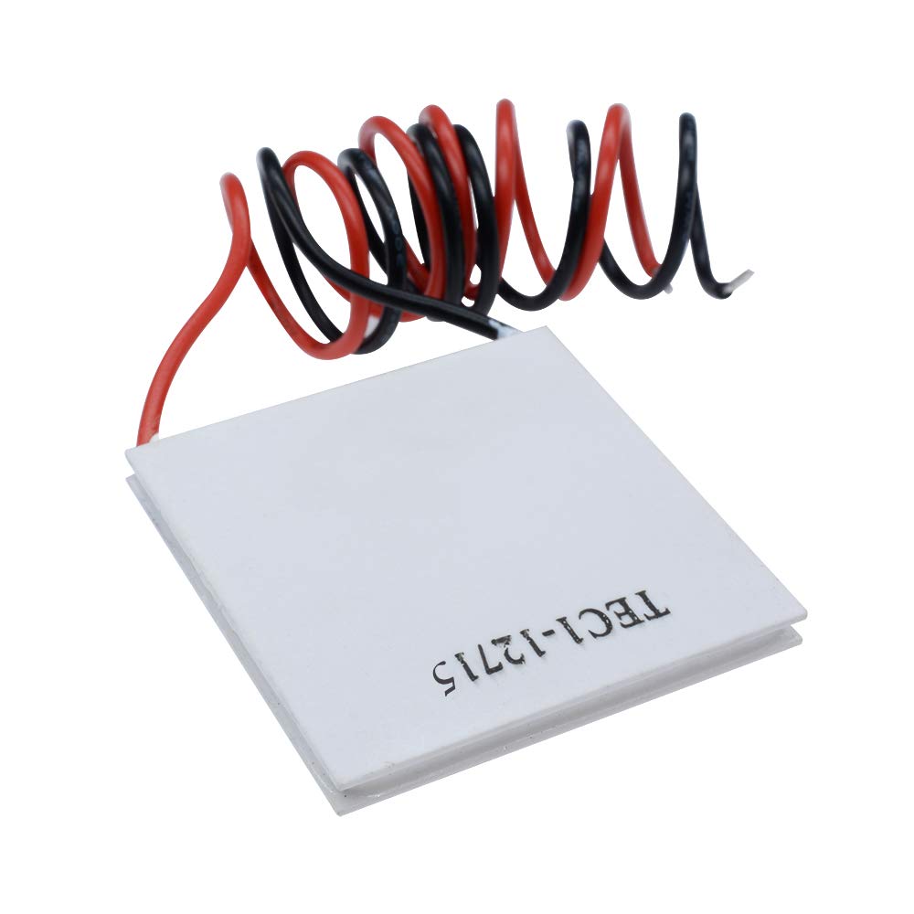5PCS TEC1-12715 12V 15A 68-140℉40MMX40MM Heatsink Thermoelectric Cooler Cooling Peltier Plate Module Suitable for Large Refrigeration Equipment Such As Refrigeration Boxes and Refrigeration Cabinets
