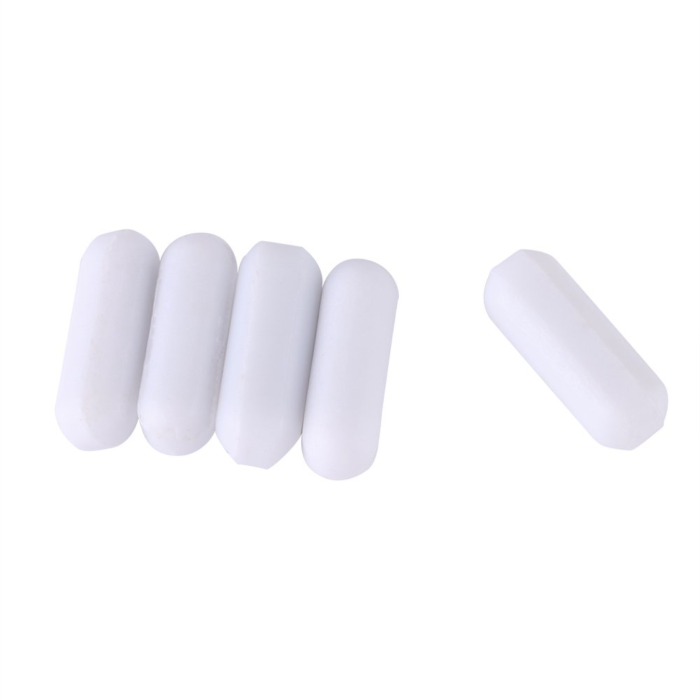 5Pcs Type-C Stir Bars,5 * 15mm Magnetic PTFE Stir Bar,Lab Mixing Blending Equipment,High Temperature and Resistance,Low Temperature Resistance,No Adhesiveness,for Magnetic Mixer