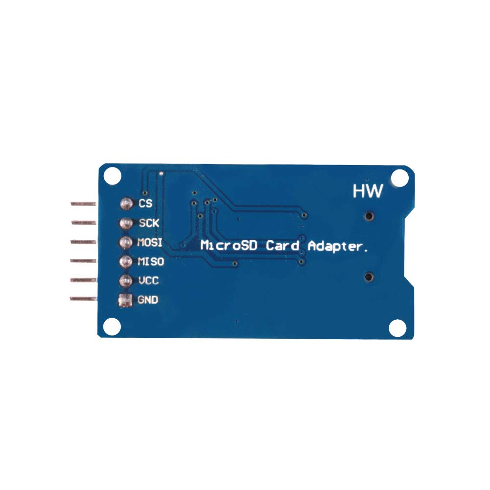 Aoicrie 5Pcs Micro SD Mini TF Card Adater Reader Module - Micro SDHC SPI Interface Driver Module with chip Level Conversion for R3 MEGA 2560 Due