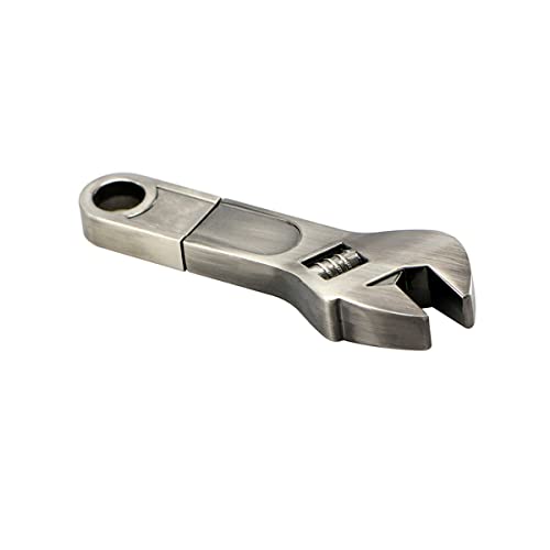 USB Stick 64GB High Speed USB 3.0 Flash Drive Metal Gray Wrench Pendrive Thumb Drive - Civetman