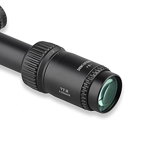 120j Riflescope 3-12 Illuminated Object Focus Super Thin-Wall Effect Large Field of View (20mm Ring+Scope)