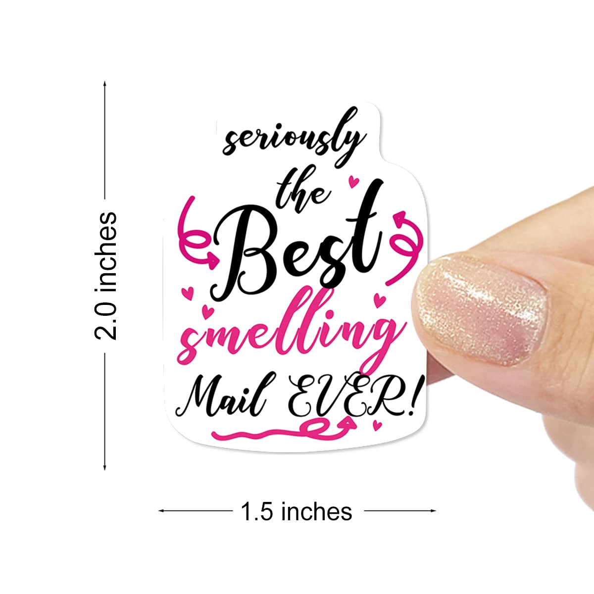 Seriously The Best Smelling Mail Ever Stickers,Thank You Stickers,Handmade Stickers,Small Shop Stickers,Envelopes Stickers for Small Business, Online Retailers,Handmade Goods,500 Labels Per Roll